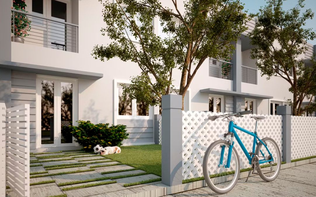 Row House Exterior SketchUp - Study Design